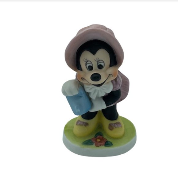 Disney | Accents | Vintage Minnie Mouse Watering Can Figurine Walt ...